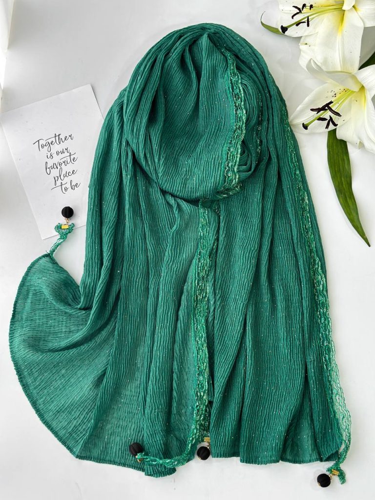 شال دانتل مرواریدی - فروشگاه هانا گالری